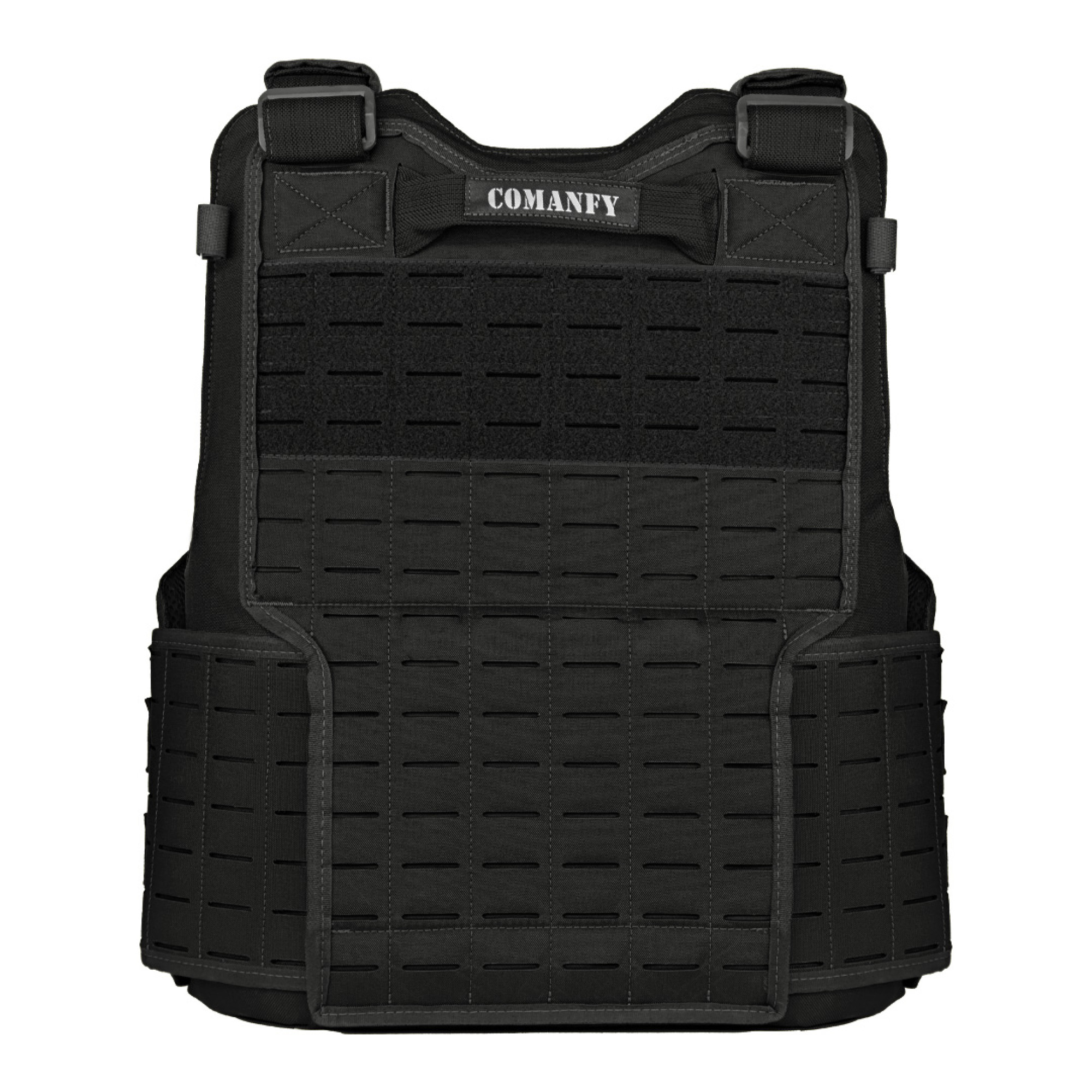 COLETE TÁTICO COMANFY® SPARTA LASER CUT - PRETO